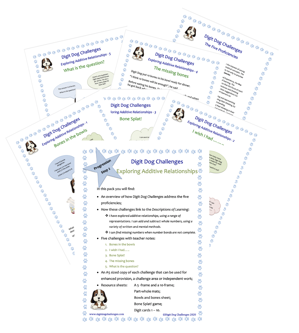 NEW! Challenge card pack – Exploring Additive Relationships – Digit Dog ...